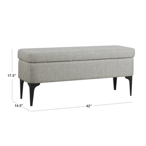 Wade Logan® Ameelya Upholstered Flip Top Storage Bench And Reviews Wayfair